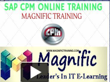 Sap CPM Online Training in Australia presentation | free to download