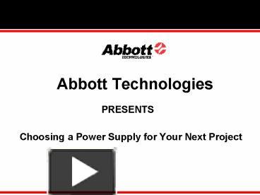 PPT – Tips for Choosing the Right Power Supply PowerPoint presentation ...
