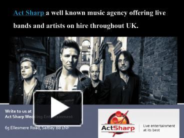 PPT – Act Sharp PowerPoint presentation | free to download - id: 801d05 ...