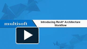 Introducing Revit Architecture Workflow presentation | free to download