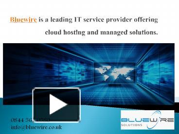 Bluewire Website's Presentation presentation | free to download
