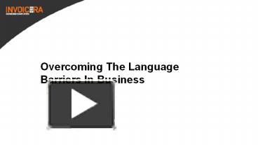 Overcome The Language Barrier in Business presentation | free to download