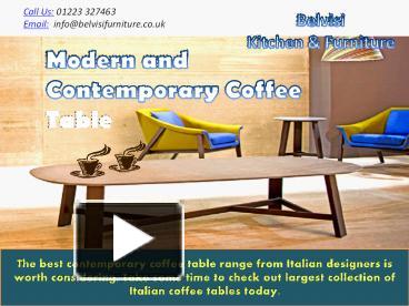 Modern and contemporary coffee table presentation | free to download