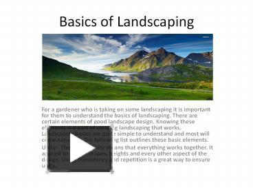 PPT – Landscape Visual Impact Assessment PowerPoint presentation | free ...