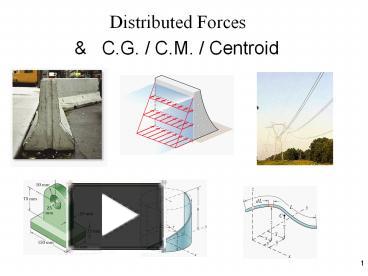 PPT – Ch7 - Distributed forces PowerPoint presentation | free to ...