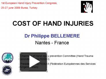 PPT – COST OF HAND INJURIES PowerPoint presentation | free to view - id ...