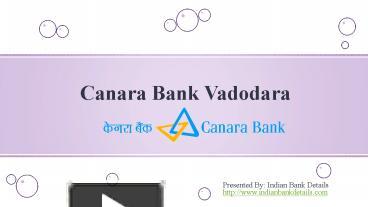 PPT – MICR code for Canara Bank Vadodara PowerPoint presentation | free ...