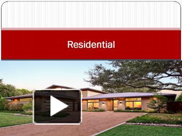 Residential presentation | free to download