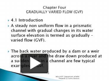 Gradually Varied Flow presentation | free to download