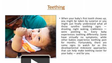 The teething process presentation | free to download