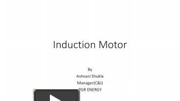 induction motor presentation | free to download