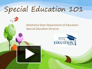 Special Education 101 presentation | free to download