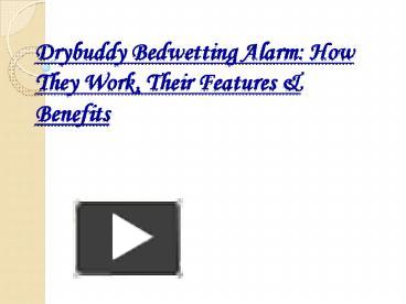 Drybuddy Bedwetting Alarm: How They Work, Their Features & Benefits ...