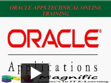 Oracle Apps Technical Online Training in UK,UAE presentation | free to ...