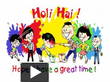 Holi Festival presentation | free to download