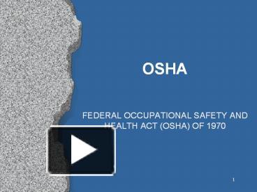 OSHA presentation | free to download