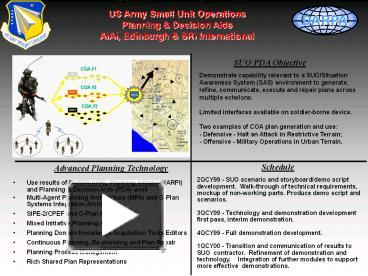 US Army Small Unit Operations presentation | free to download
