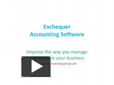 PPT – Accounting Software (1) PowerPoint presentation | free to ...