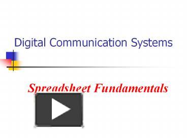 PPT – Digital Communication Systems PowerPoint presentation | free to ...