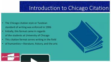 Chicago CItation Style Guideline presentation | free to download