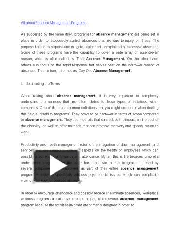 PPT – Leave Monitor : Staff leave planner PowerPoint presentation ...