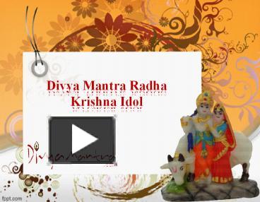 PPT – Buy Radha Krishna Idol PowerPoint presentation | free to download ...