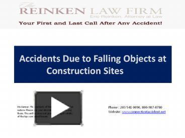 PPT – Accidents Due to Falling Objects at Construction Sites PowerPoint ...