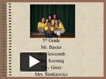 5th Grade presentation | free to view