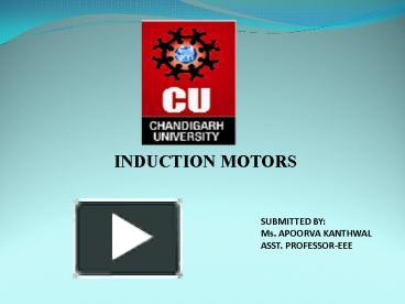 INDUCTION MOTORS presentation | free to view