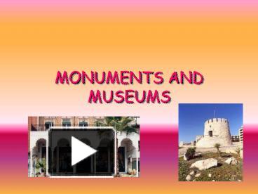 MONUMENTS AND MUSEUMS presentation | free to download