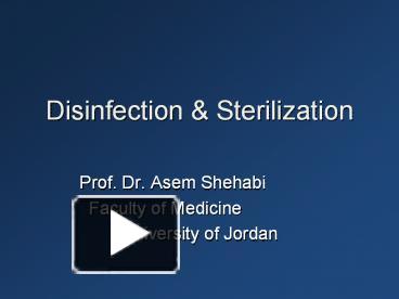 PPT – Disinfection PowerPoint presentation | free to download - id ...
