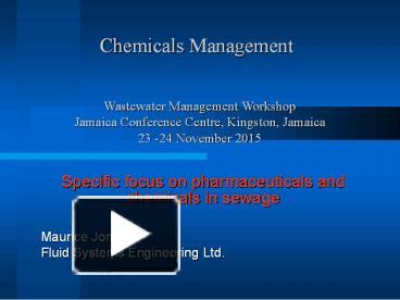 PPT – Chemicals Management PowerPoint presentation | free to view - id ...