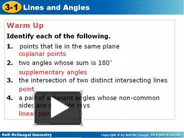 Warm Up presentation | free to download
