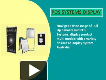 Different Types of POS System Displays presentation | free to download