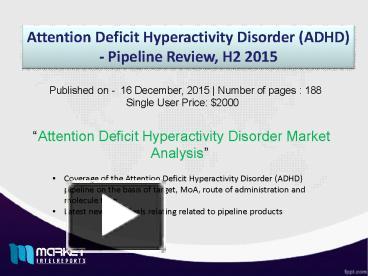 PPT – Attention Deficit Hyperactivity Disorder Market PowerPoint ...