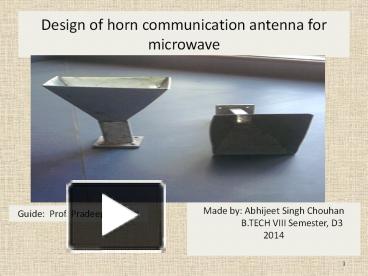 construction of waveguide presentation | free to view