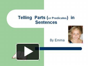 PPT – The Telling Parts in a Sentence PowerPoint presentation | free to ...