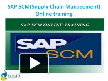 PPT – SAP SCM Online Training in UK PowerPoint presentation | free to ...