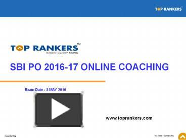 PPT – SBI PO Exam Test - Free Online SBI PO Mock Test Paper Practice ...