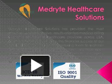 Medryte Healthcare Solutions presentation | free to download