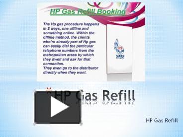 PPT – HP Gas Refill PowerPoint presentation | free to download - id ...