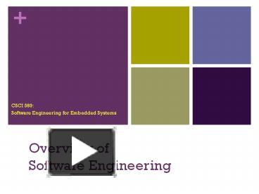 PPT – Overview of Software Engineering PowerPoint presentation | free ...