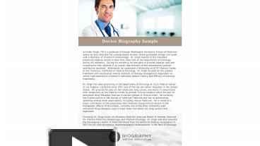 Doctor Biography Sample presentation | free to download