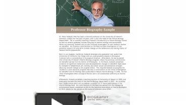 PPT – Professor Biography Sample PowerPoint presentation | free to ...