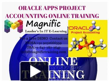 Oracle Apps Project Accounting online training classes presentation ...