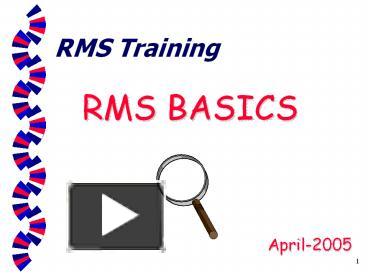 PPT – RMS Training PowerPoint presentation | free to view - id: 816004 ...