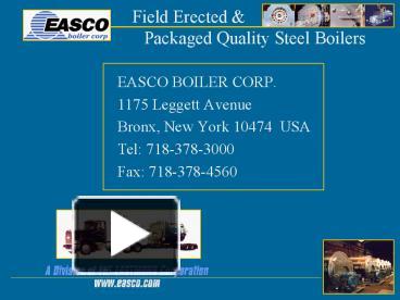 EASCO BOILER CORP. presentation | free to view