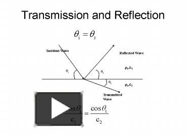 PPT – Transmission and Reflection PowerPoint presentation | free to ...