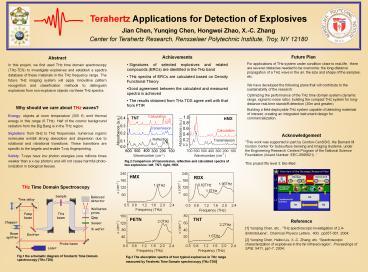 Terahertz Applications for Detection of Explosives presentation | free ...