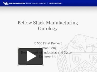 PPT – Bellow Stack Manufacturing Ontology PowerPoint presentation ...